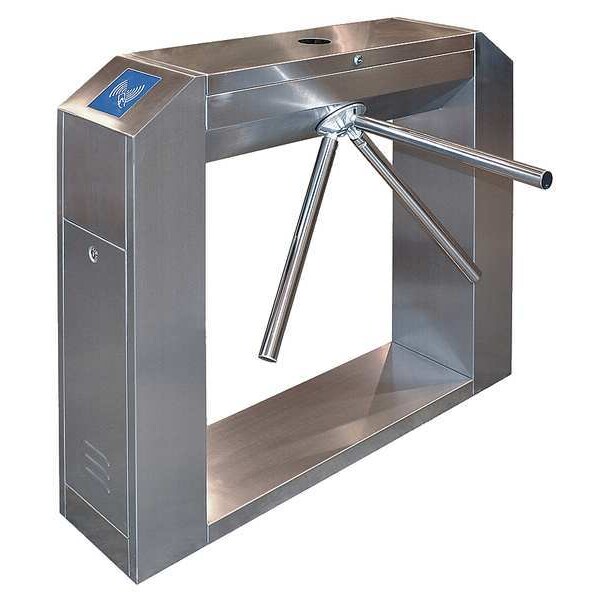 Turnstile 3 Arm Turnstile, Electric, Brushed, Drop Arm 1100E-SS-DA | Zoro