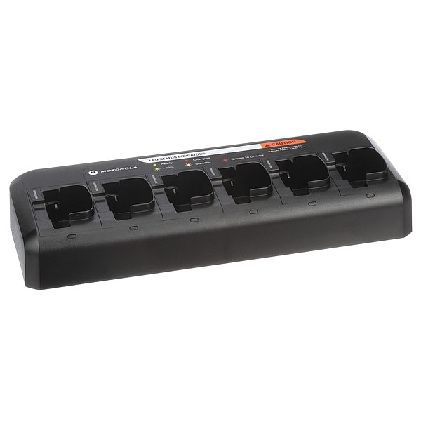 Motorola Multi Unit Charger, 6 Unit, 110 to 240VAC PMLN6588A | Zoro