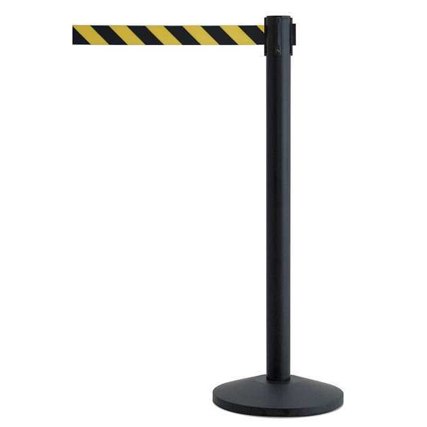 Queueway Barrier Post with Belt, Metal, 7-1/2 ft. L QWAYPOST-33-D4 | Zoro