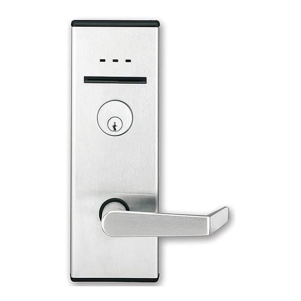 Saflok Mt Electronic Lock, Satin Chrome MT1-M7NN0T0RAN0000SC | Zoro