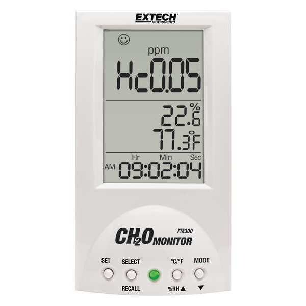 Extech Desktop HCHO Formaldehyde Monitor, LCD FM300 | Zoro