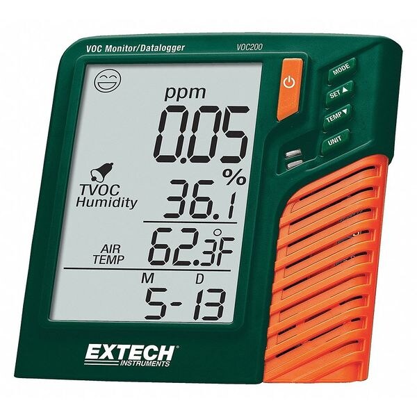 Extech Desktop VOC Monitor/Datalogger, LCD VOC200 | Zoro