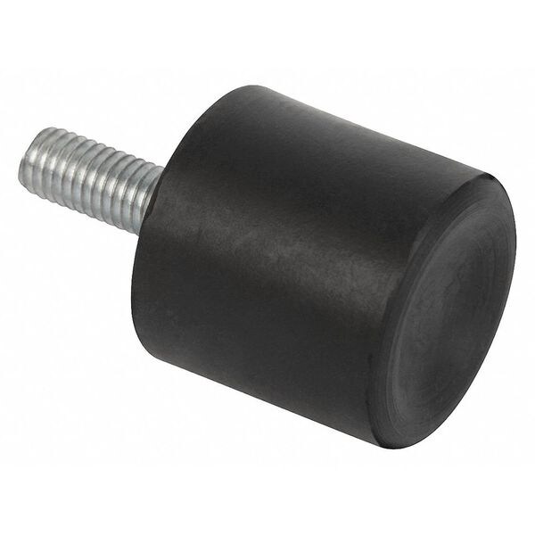 Kipp Rubber Buffer, Natural Rubber Shore 55A, 285 N Max, M6, concave ...