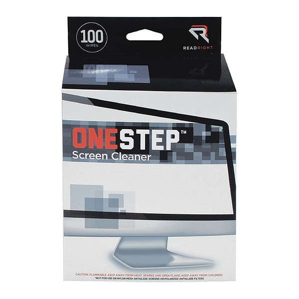 Adams Mfg Cleaner, Screen, One Step, PK100, 100 PK 3303523241 | Zoro