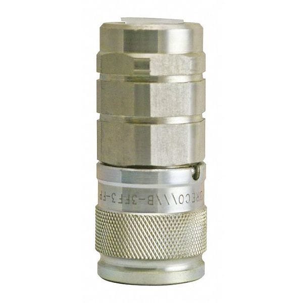 Breco Socket, Flush Face, Steel, 1/2" B-4FF4-FP-SAE | Zoro