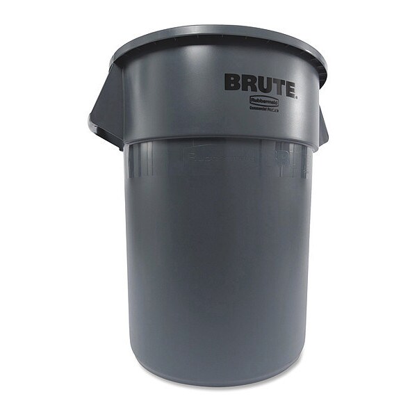 Rubbermaid Commercial 55 gal. Round Container, Round, 55 gal., Grey ...