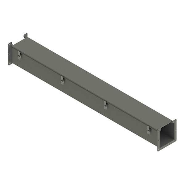 Nvent Hoffman Lay-In Wireway, 5 ft., 6inWx6inH, Steel F66L60 | Zoro