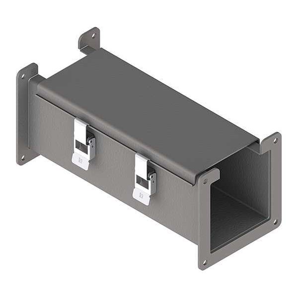 Nvent Hoffman Lay-In Wireway, 1 ft., 4inWx4inH, Steel F44L12 | Zoro