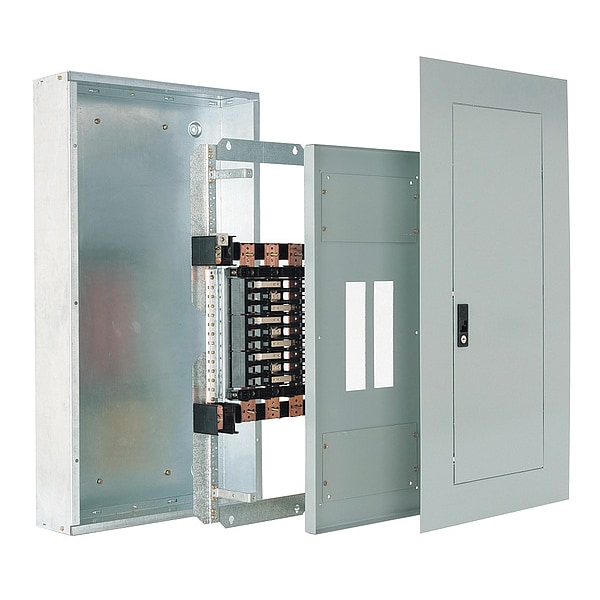 Ge Panelboard Interior, 18 Spaces, 400 A Amps, 240V AC, Plug In ...