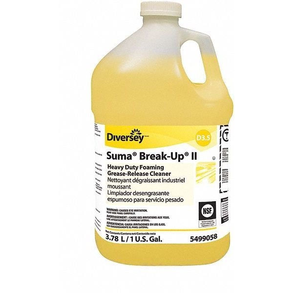Diversey Degreaser, 1 Gal Jug, Liquid, Yellow, 4 PK 95499058 | Zoro