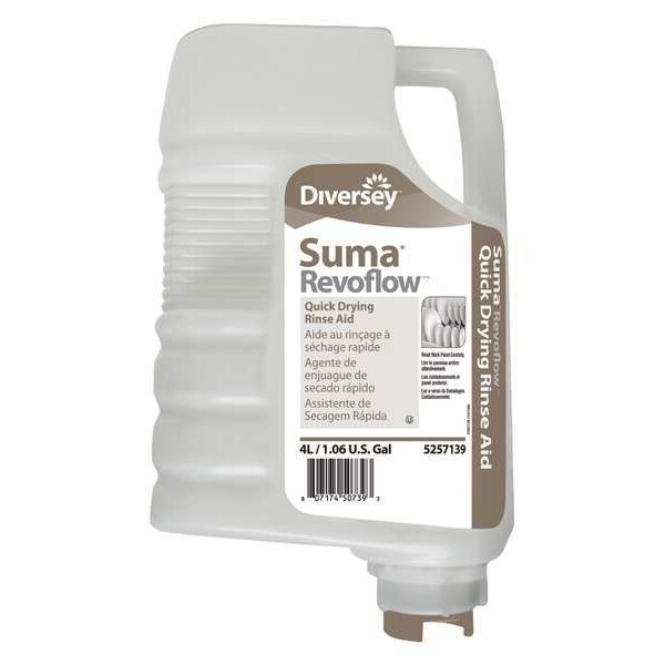 Diversey Quick Drying Rinse Aid, 1.06 gal. Jug, 2 PK 5257139 | Zoro