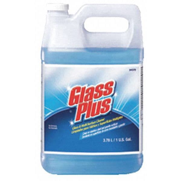 Glass Plus Liquid Glass Cleaner, 1 gal., Blue, Unscented, Jug, 4 PK ...