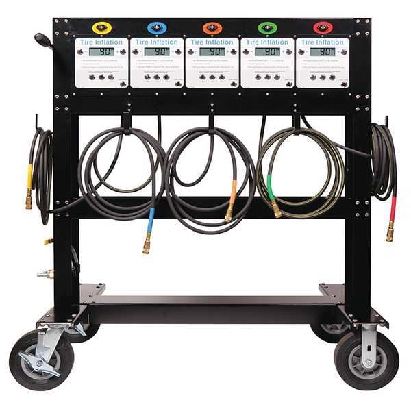 Haltec Tire Inflator, Black, 5 Tires MTIS-5-A4-X4 | Zoro