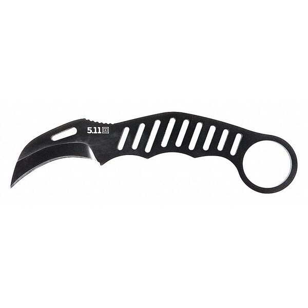 5.11 Fixed Blade Knife, Curved, Black 51091 | Zoro