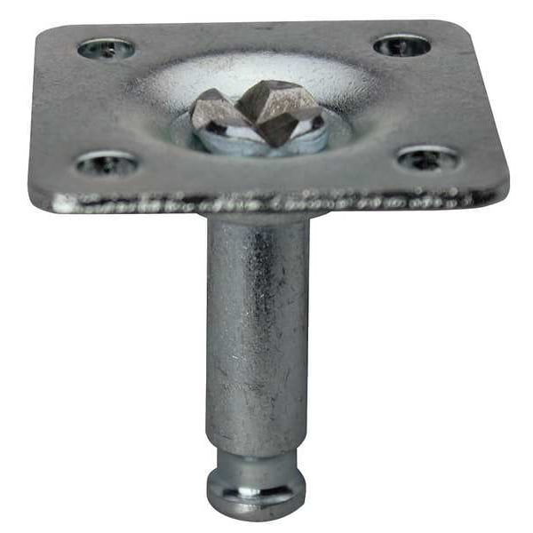 Zoro Select Plate Caster Mount, 1 x 1, 3/16 in., PK5 KITSXS70001G | Zoro