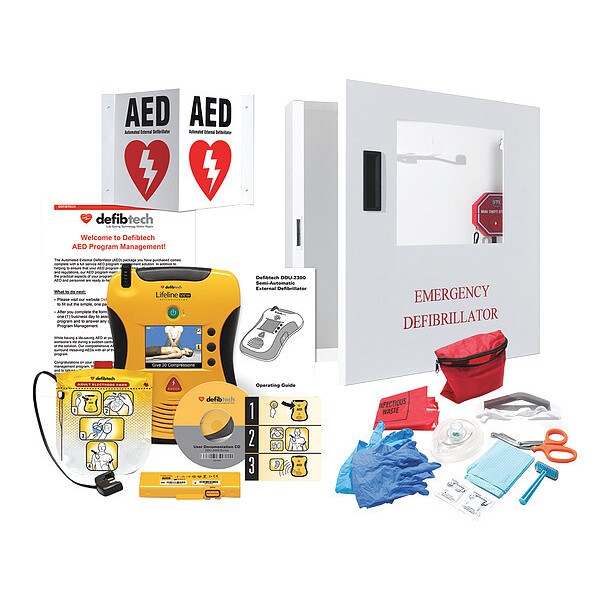 Defibtech AED Strter Kit, Shlf Life 4yr, 3yr PrgmMgt CCD-A1016EN | Zoro