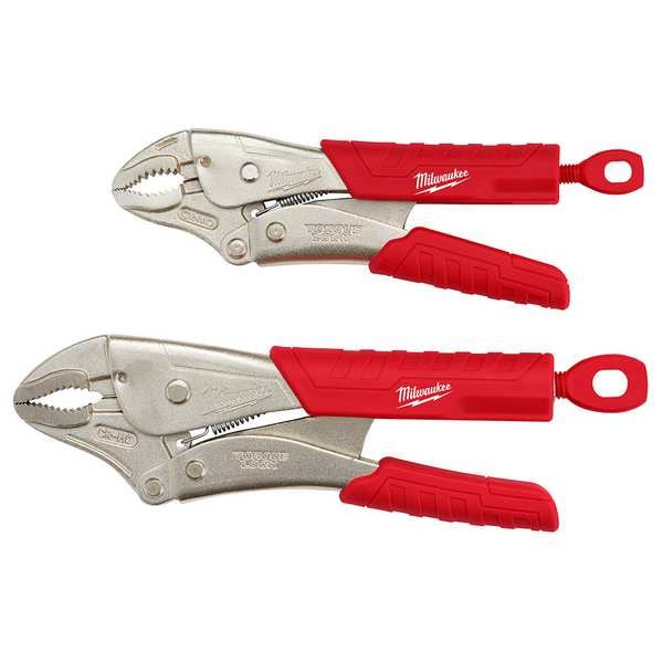 Milwaukee Tool 2 Piece Torque Lock Locking Pliers Set Overmold Handle ...