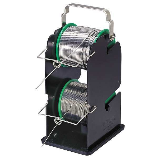 Hakko Solder Reel Stand, Black, Dual Spool 611-2 | Zoro