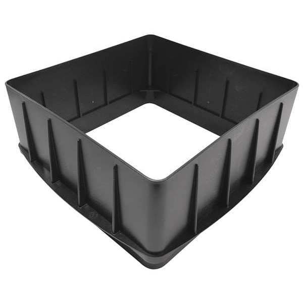 Tuf-Tite Riser, Plastic, Black B4-RIS | Zoro