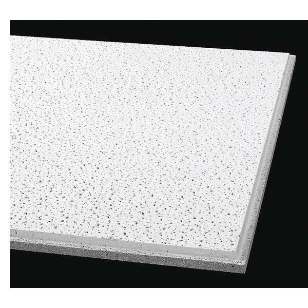 Armstrong Fine Fissured Ceiling Tile, 24 in W x 48 in L, Angled Tegular ...