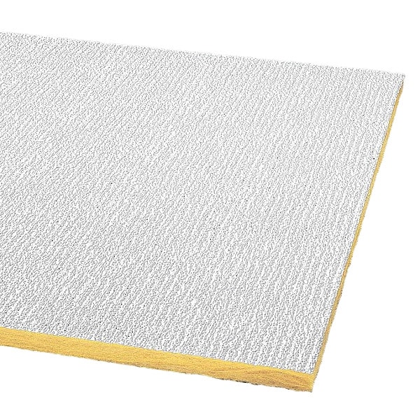 Armstrong Shasta Ceiling Tile, 24 in W x 48 in L, Square Lay-In, 15/16 ...
