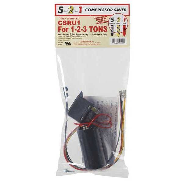 5-2-1 Compressor Saver Hard Start Kit, Potential Relay, Start Capacitor ...
