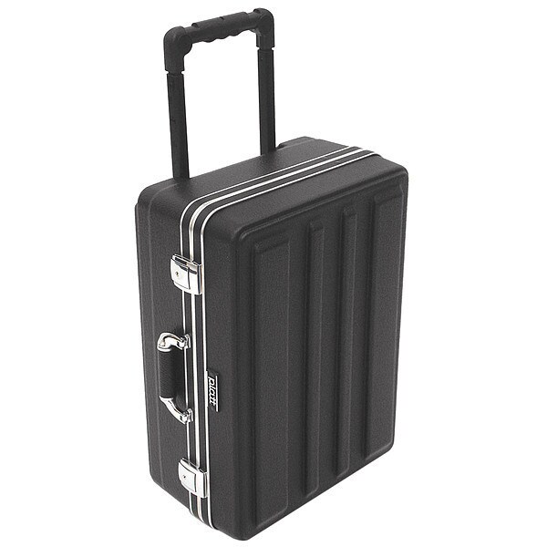 Platt Black Rolling Case, 20-3/8"L x 14-1/2"W x 8-1/2"D 201407H | Zoro