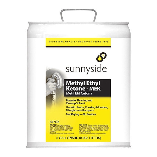 Sunnyside Methyl Ethyl Ketone, 5 gal. 847G5 | Zoro