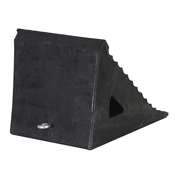 Buyers Products Heavy Duty Rubber Wheel Chock with Retaining Bracket ...
