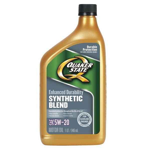 Quaker State Engine Oil, 5W-20, Synthetic Blend, 1 Qt., Defy 550024129 ...