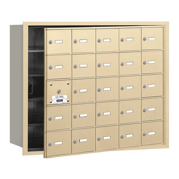 Salsbury Industries Horizontal Mailbox, Sandstone, Powder Coated, 25 ...