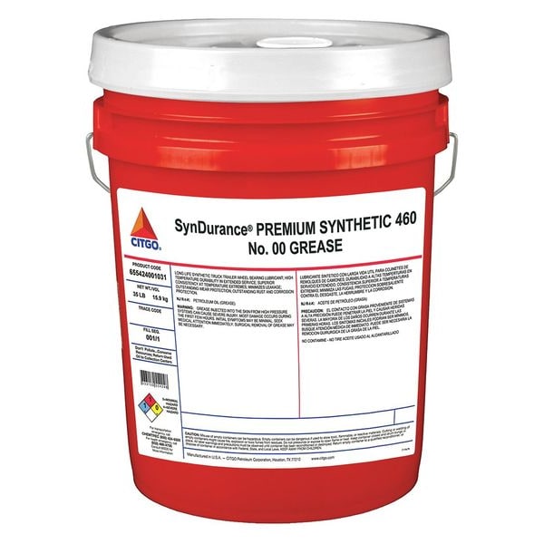 Citgo 35 lb Multipurpose Grease Pail Green 655424001031 | Zoro