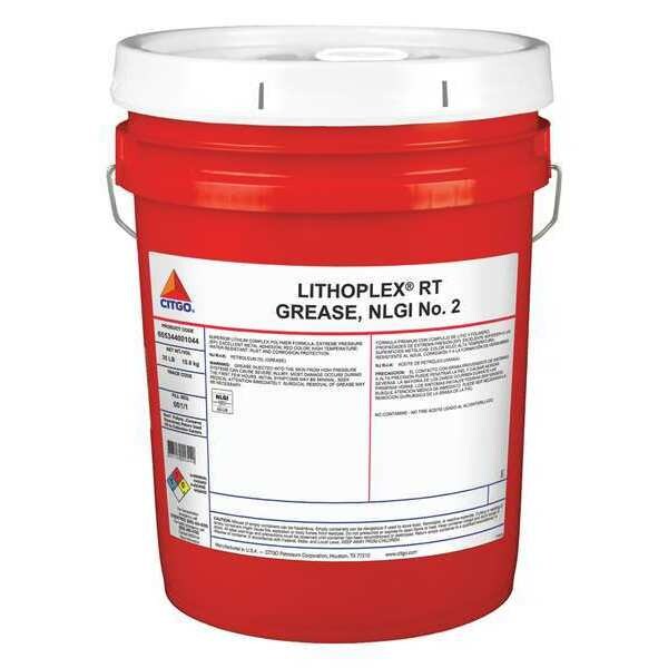 Citgo 35 lb Multipurpose Grease Pail Red 655344001044 | Zoro