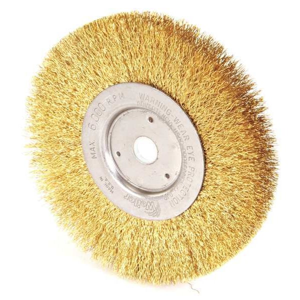 Weiler Crimped Wire Wheel Wire Brush, Arbor, 6" 93801 | Zoro