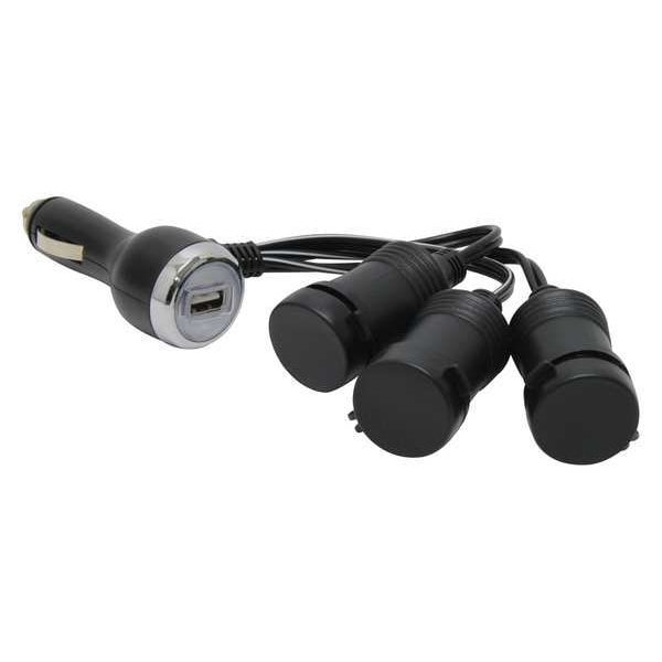 Roadpro Power Adapter, USB, 12V RPPSP211USB | Zoro