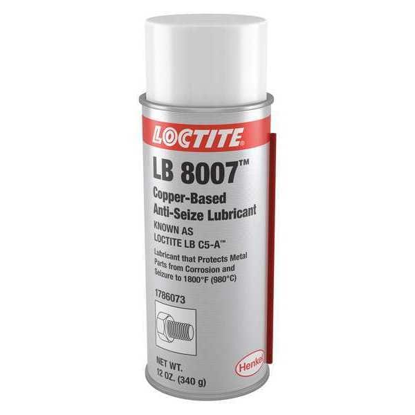 Loctite Anti-Seize Lubricant, Copper Base, 12 oz, Aerosol Can, LB 8007 ...