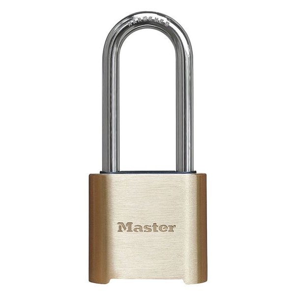 Master Lock Combination Padlock, Bottom, Gold/Silver 975DLHCOM | Zoro