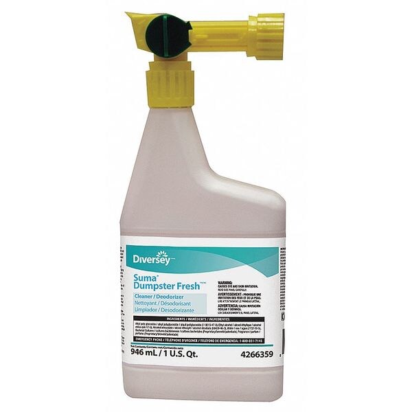 Diversey Suma Cleaner/Deodorizer, 32 oz, PK4 4266359 | Zoro