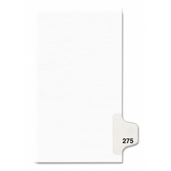 Avery Legal Exhibit Index Divider, Side Tab, 275 82491 | Zoro