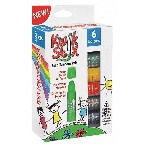 The Pencil Grip Paint, Stick, Kwik Stix, PK6 601 | Zoro