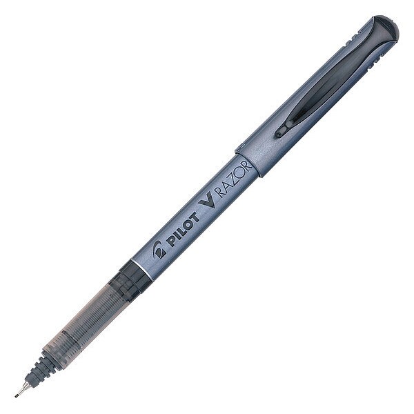 Pilot Pen, Liquid, V-Razor, 0.5Mm, Bk, PK12 11020 | Zoro