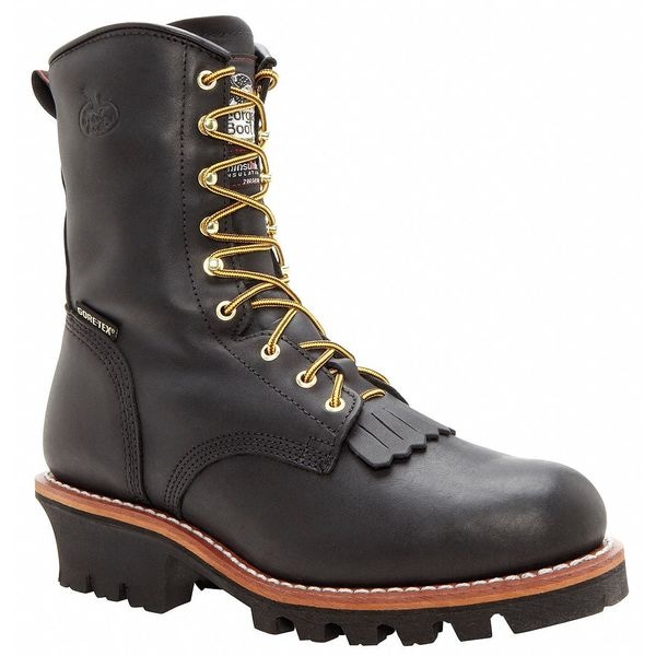 Georgia Boot Size 9 Men's 8" Work Boot Steel Work Boots, Black G9380 9 ...