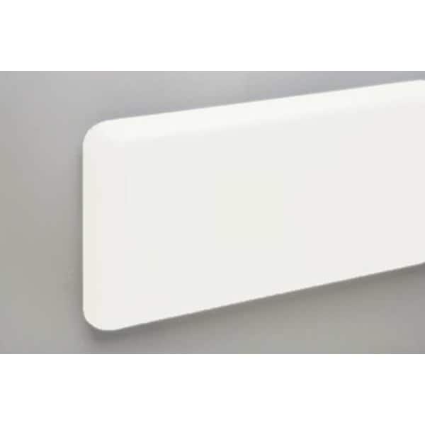 Pawling Wall Protection Guard, 7-3/4inH, LineWhite WG-8CP-12-301 | Zoro