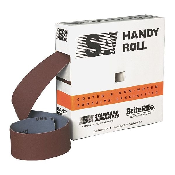 Standard Abrasives Abrasive Roll, 1-1/2"Wx150ft.L, P180G, Clth ...