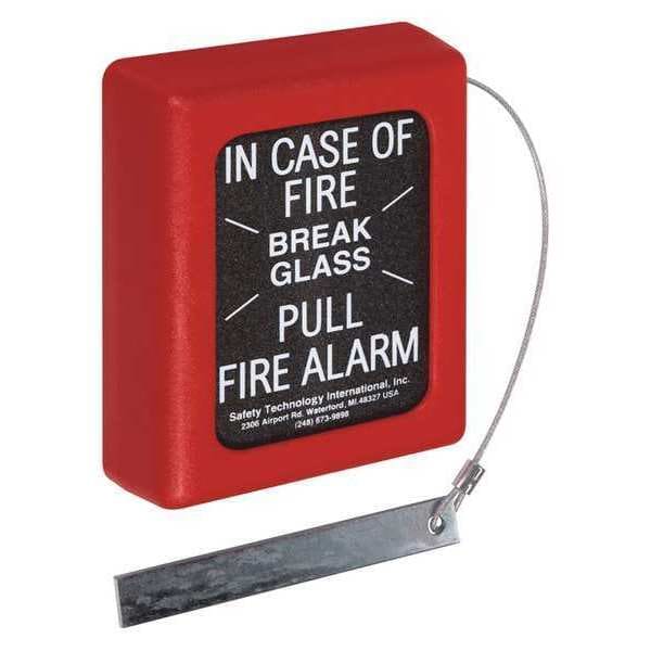 Safety Technology International Fire Alarm Break Glass Cover, Glass ...