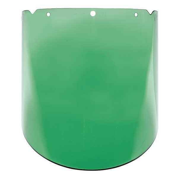 Msa Safety Visor, PC, Green Tint, Molded, 9.25 inx17 inx.098 in, Anti ...