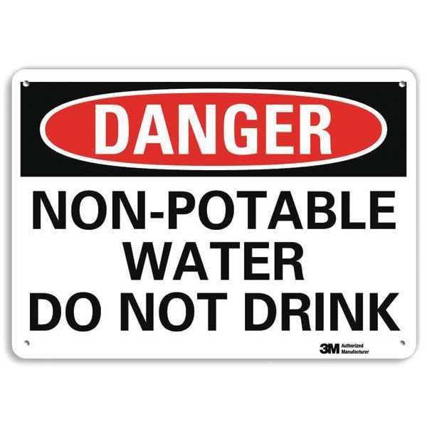 Lyle Danger, Non-Potable Water Do Not Drink, 10 in W x 7 in H ...