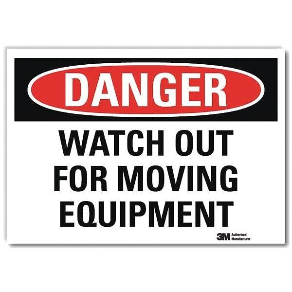 Lyle Danger Sign, 5 in Height, 7 in Width, Reflective Sheeting ...