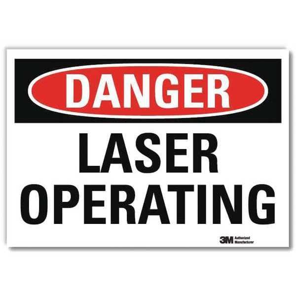 Lyle Danger Sign, 5 in H, 7 in W, Reflective Sheeting, Horizontal ...