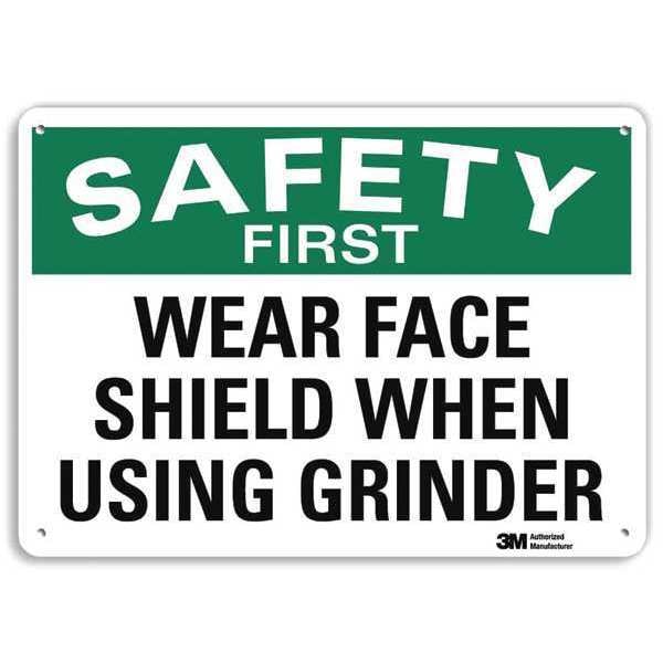 Lyle Plastic Safety Sign, 14"x10", U7-1268-NP_14X10 U7-1268-NP_14X10 | Zoro
